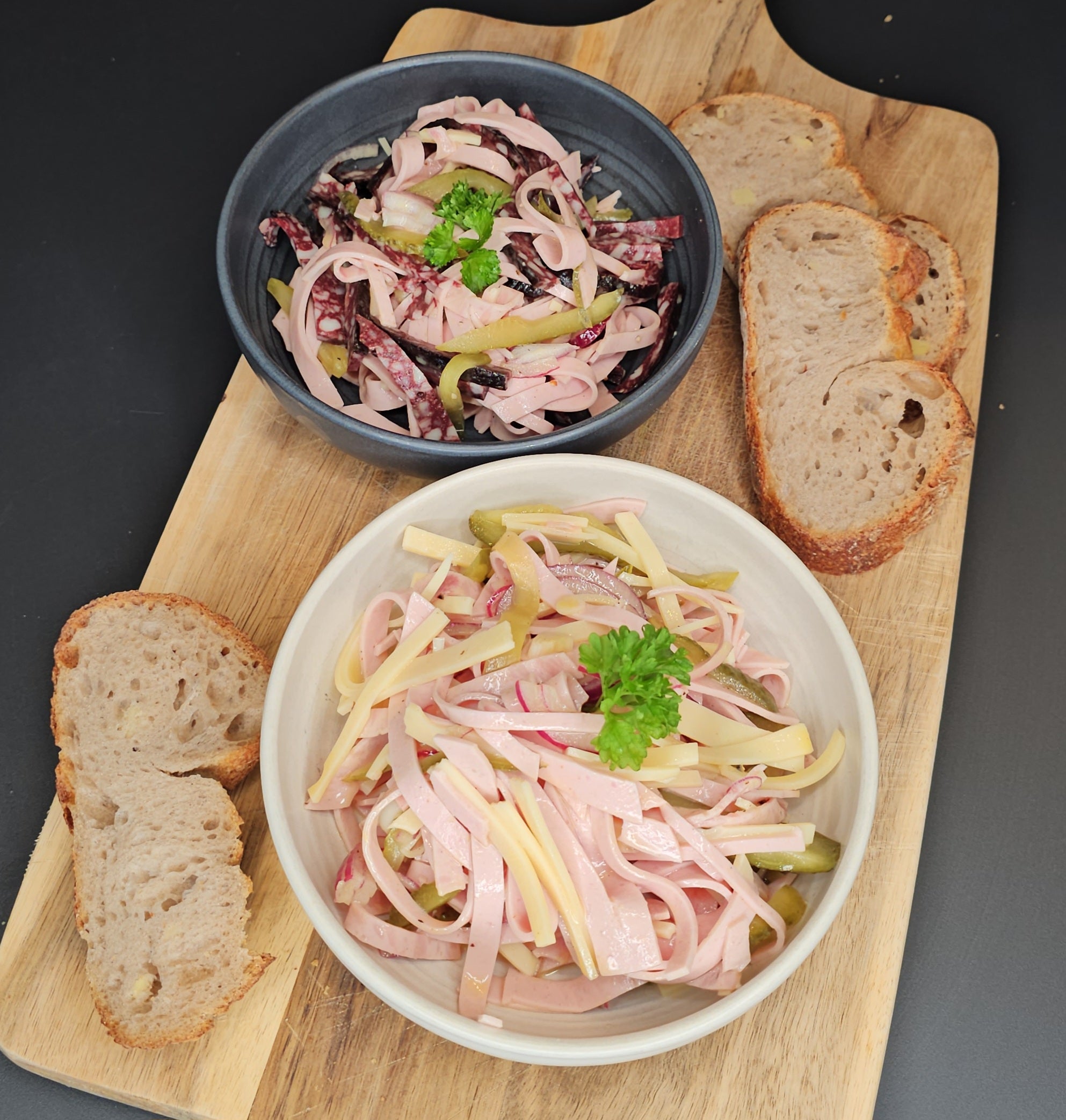 Schwäbischer oder Schweizer Wurstsalat – Einfach Lecker